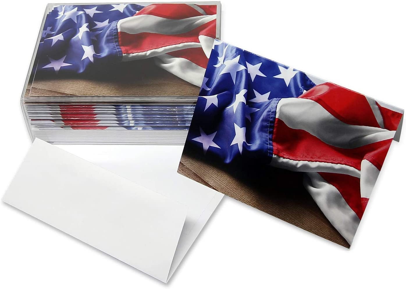 American Flag USA Cards 12 or 24 Count-blank Inside With Envelopes ...