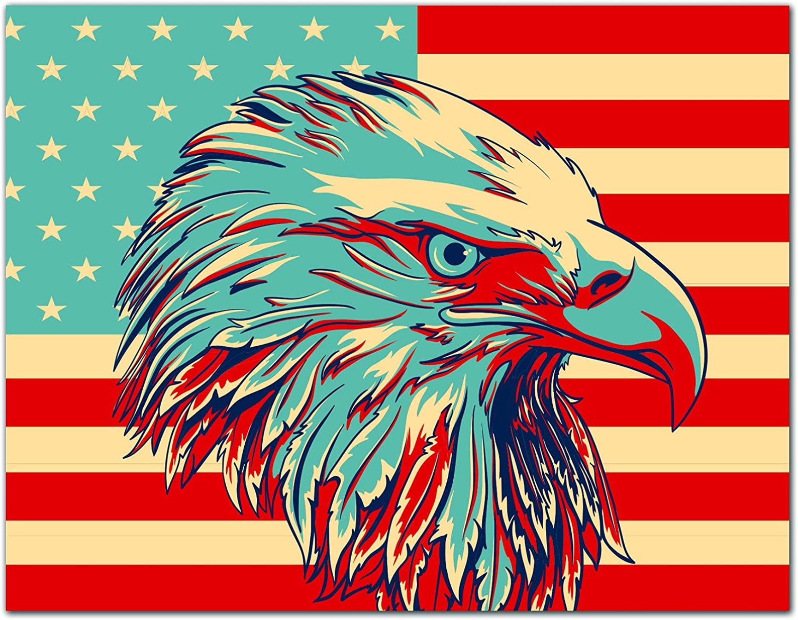 Bald Eagle Cards 12 or 24 Count-blank Inside With Envelopes - 5.5" X 4. ...