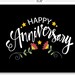 Large Happy Anniversary Card - Blank Inside With Envelope - 11.75" X 9 ...