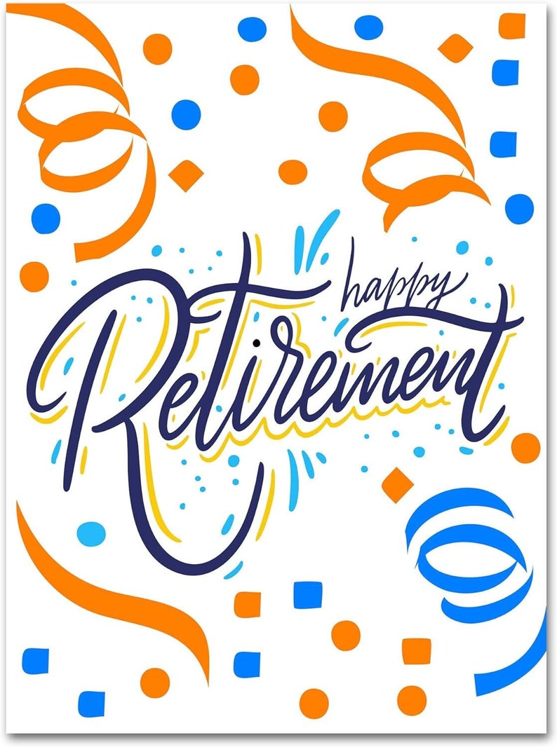 Large Retirement Card - Blank Inside With Envelope - 11.75" X 9 ...