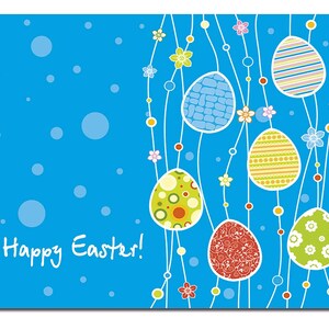 Vibrant Happy Easter Cards 12 or 24 Count - Blank Inside With Envelopes ...