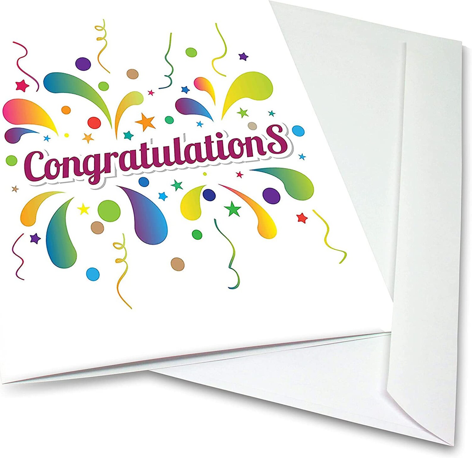 Large Congratulations Card-blank Inside With Envelope-11.75" X 9" - Etsy