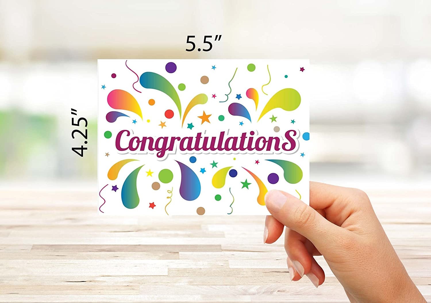 Congratulations Cards 12 or 24 Count-blank Inside With Envelopes-5.5" X ...