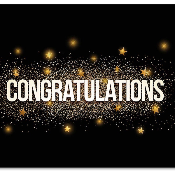 Large Congratulations Card-blank Inside With Envelope-11.75 X 9good ...