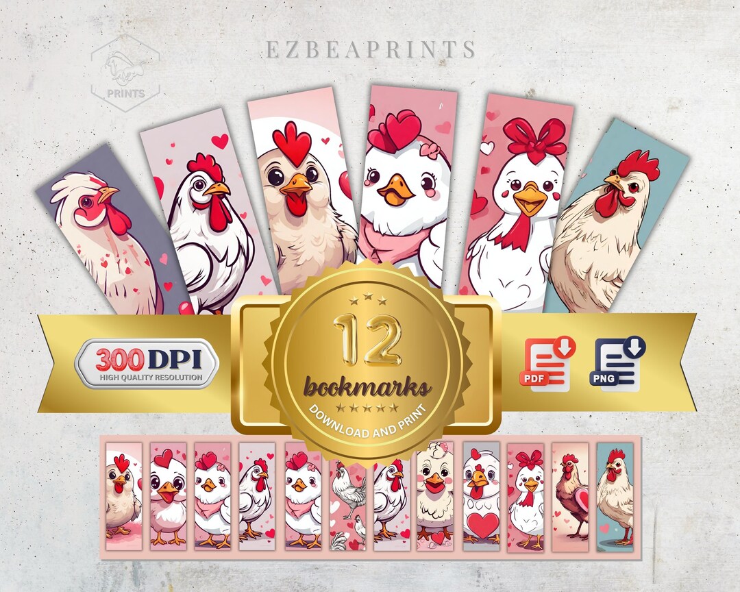 Cute Chicken Coop DIY Bookmark for Book Worms or Chicken Lover ...