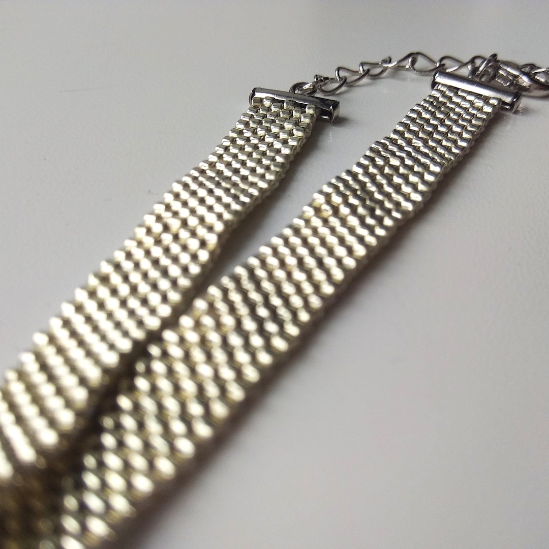Sparkly Bracelet Beaded Bracelet Silvery Bracelet Seed Bead Bracelet ...