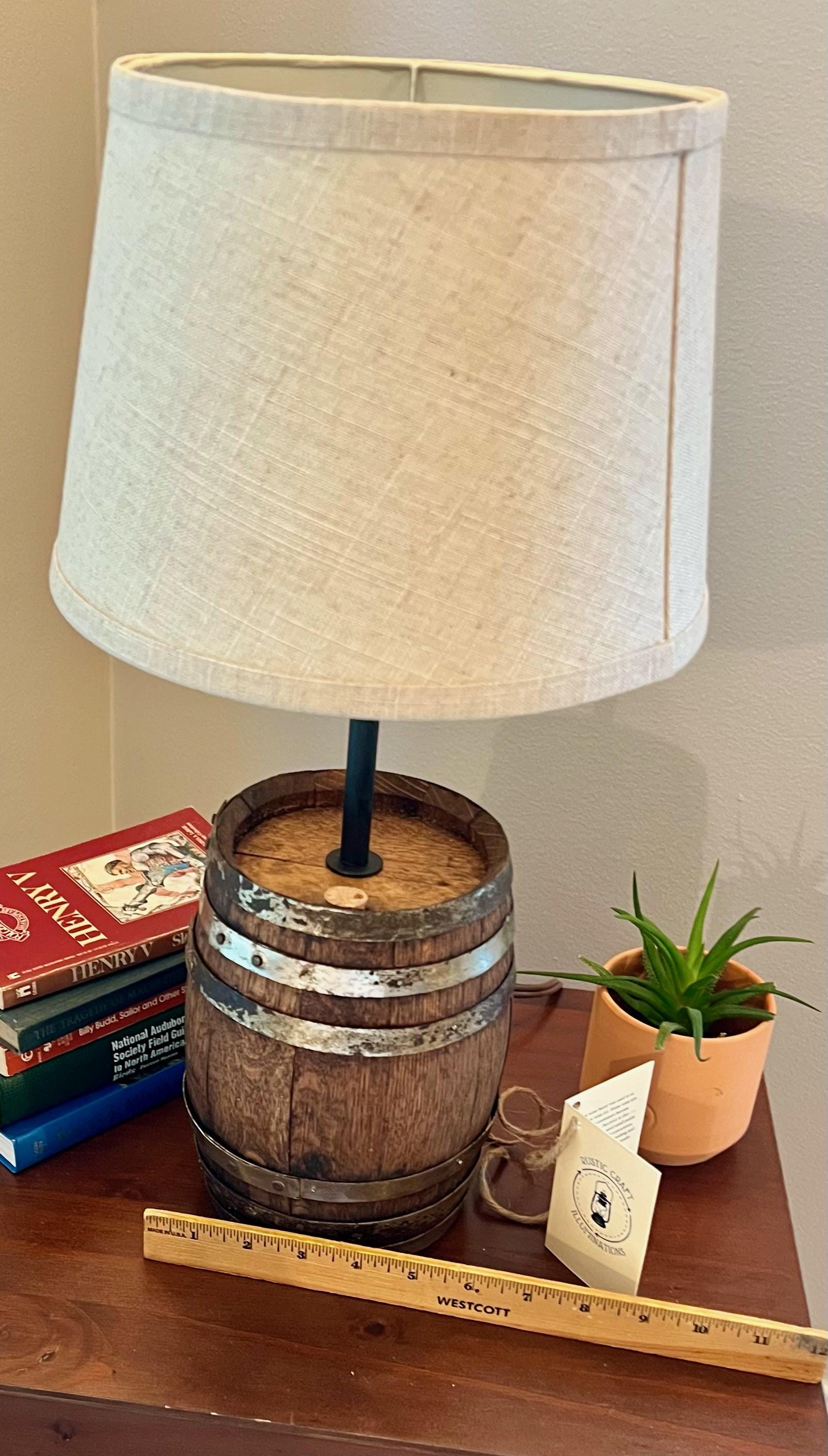 Wine Barrel Table Lamp - Etsy