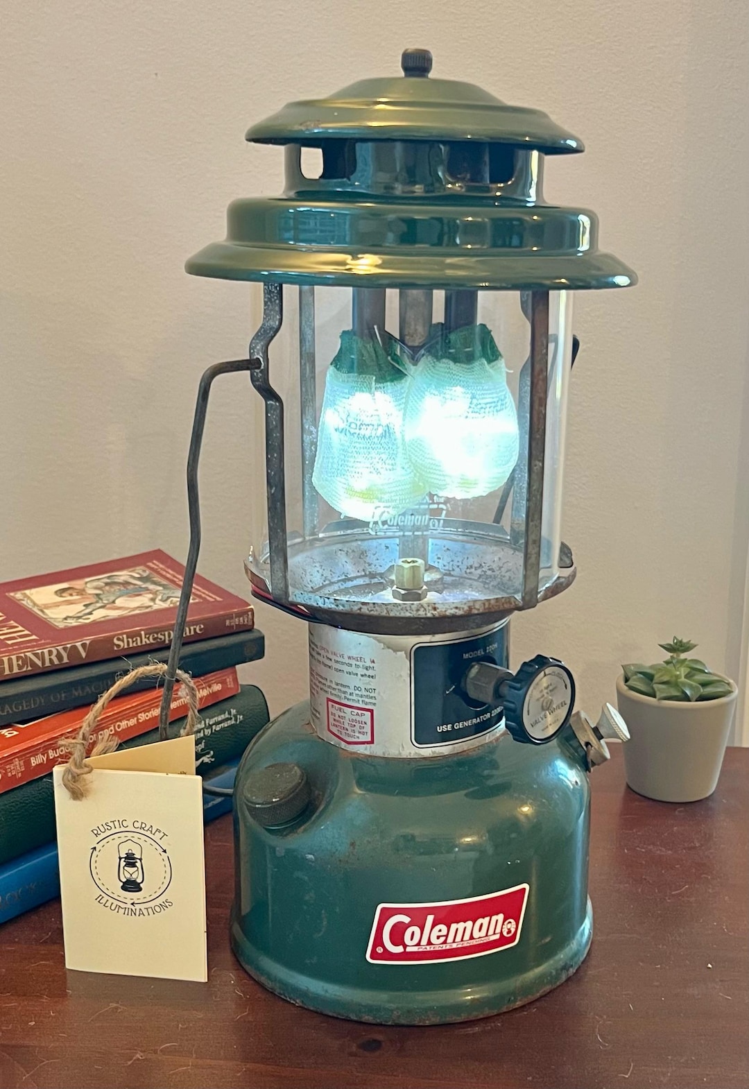 Coleman Lantern Converted Table Lamp - Etsy