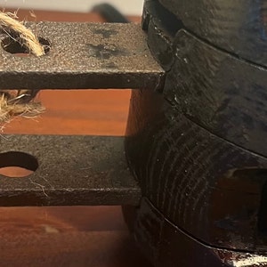 Wood Pulley Block Table Lamp - Etsy