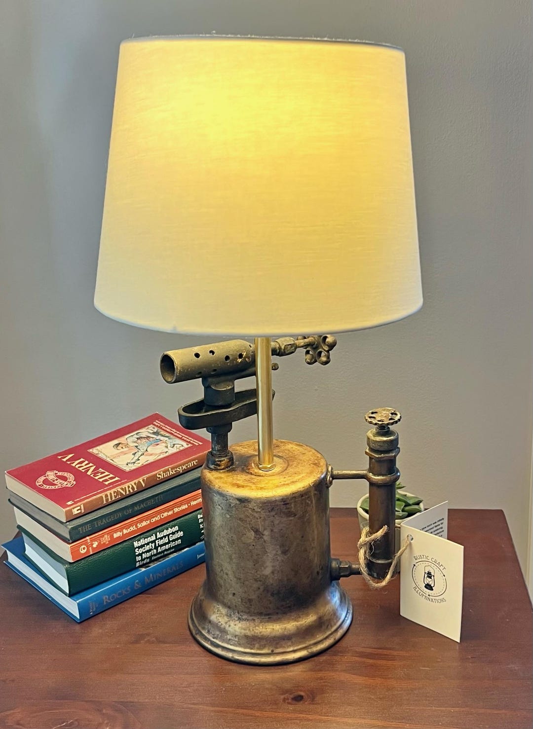 Vintage Brass Blow Torch Accent Lamp - Etsy