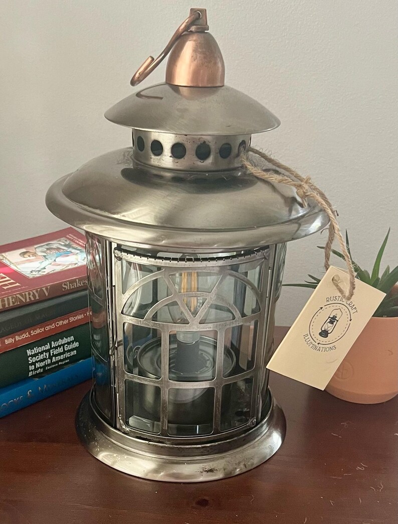 Cathedral Style Lantern Converted Table Lamp - Etsy