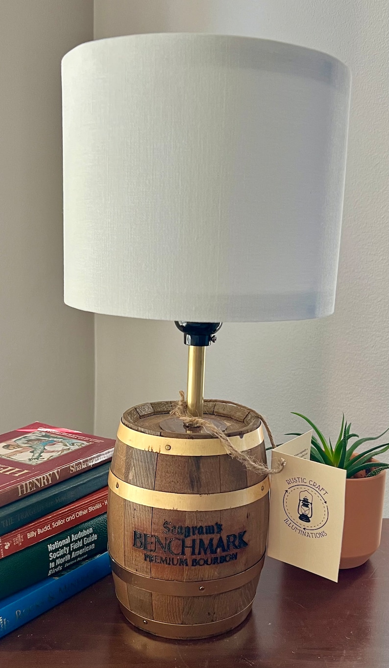 Whiskey Barrel Table Lamp - Etsy