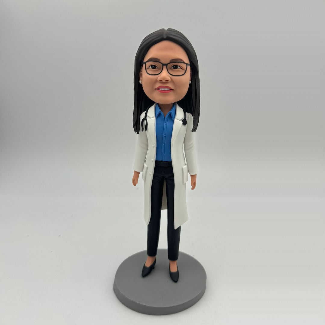 Custom Female Doctor Bobbleheads, Doctor Gift, Gift for Doctor, Medical ...
