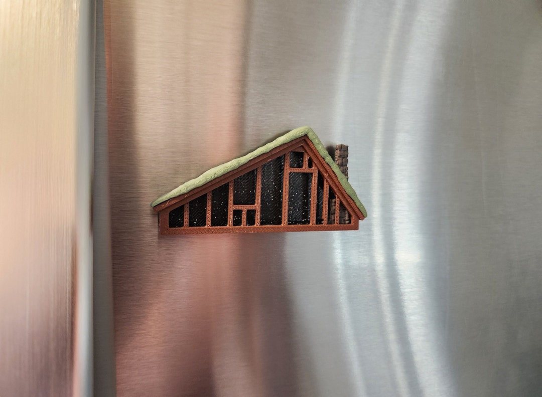 Folklore Cabin Magnet, 3D Printed Custom Unique Design; Miniature Fairy ...