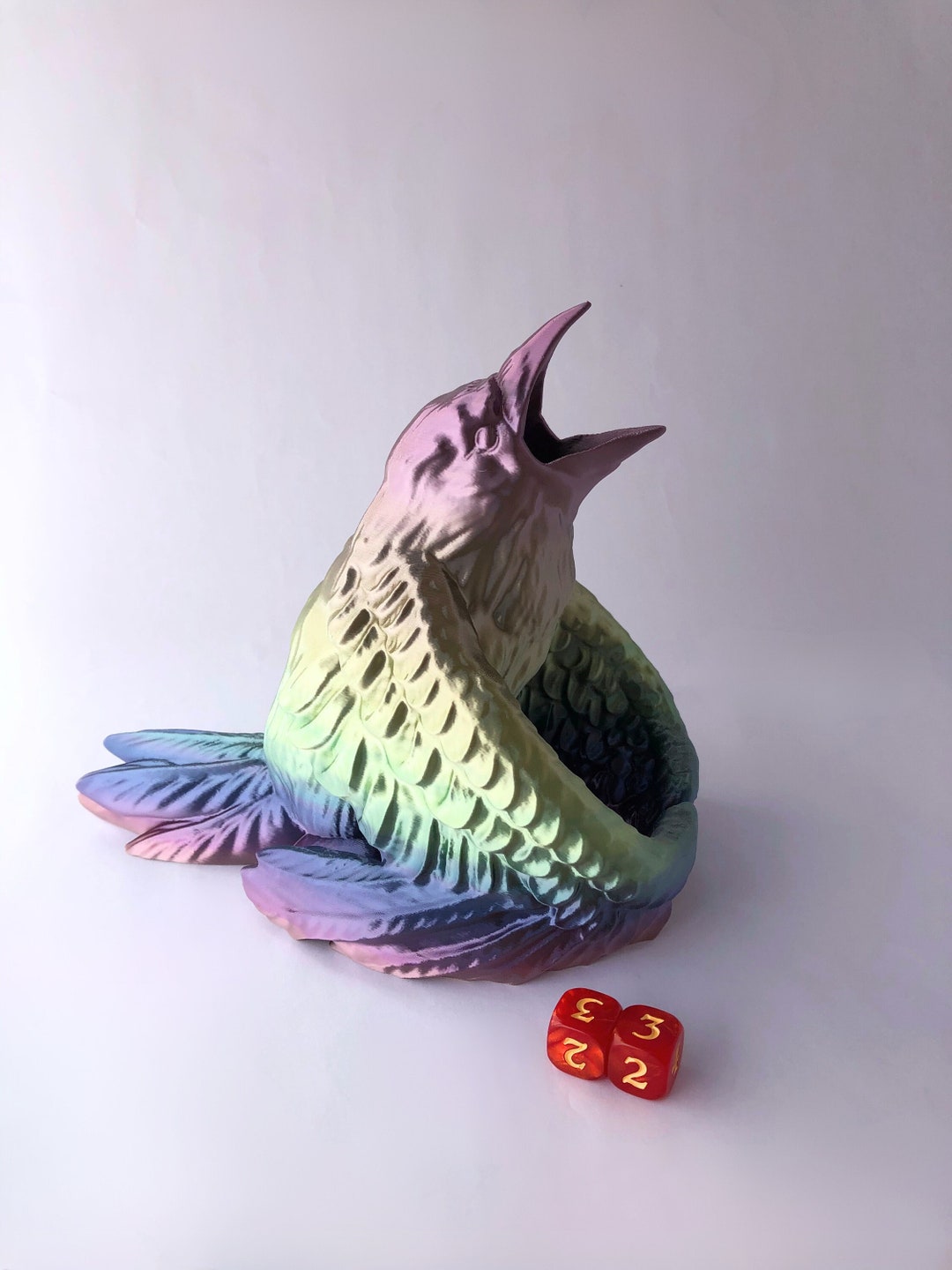 Raven Dice Tower, Dungeons and Dragons Dice Roller, Decorative Display ...