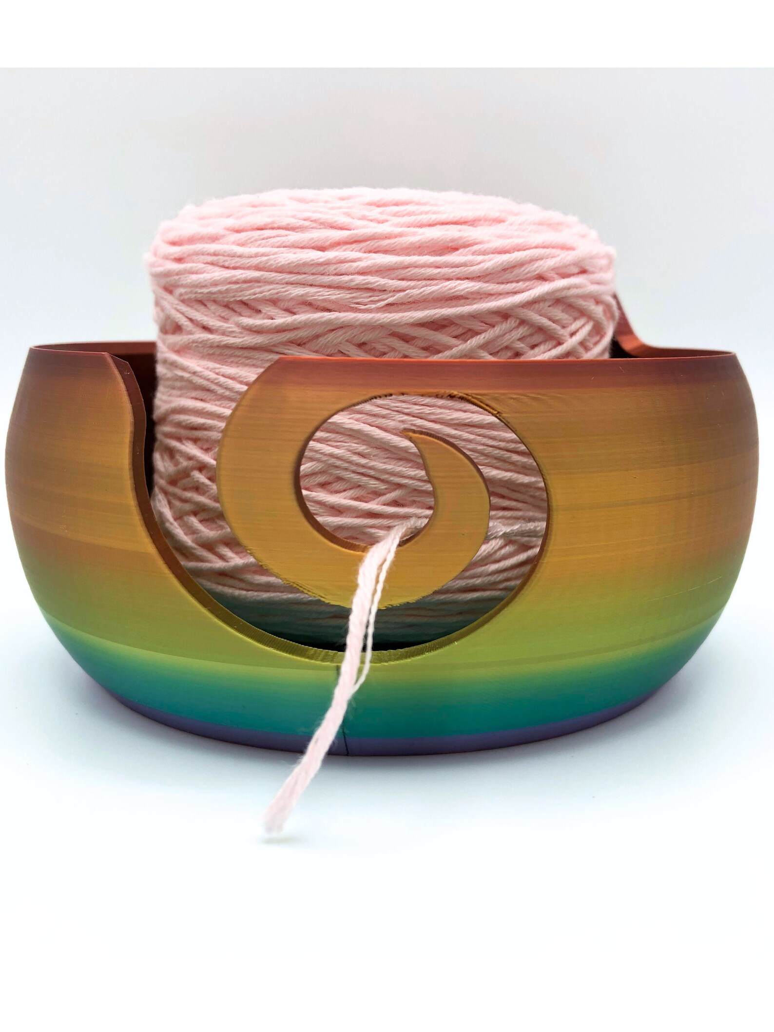 Cat Yarn Bowl Blue 3D Print Crochet Storage Knitting Container - Etsy