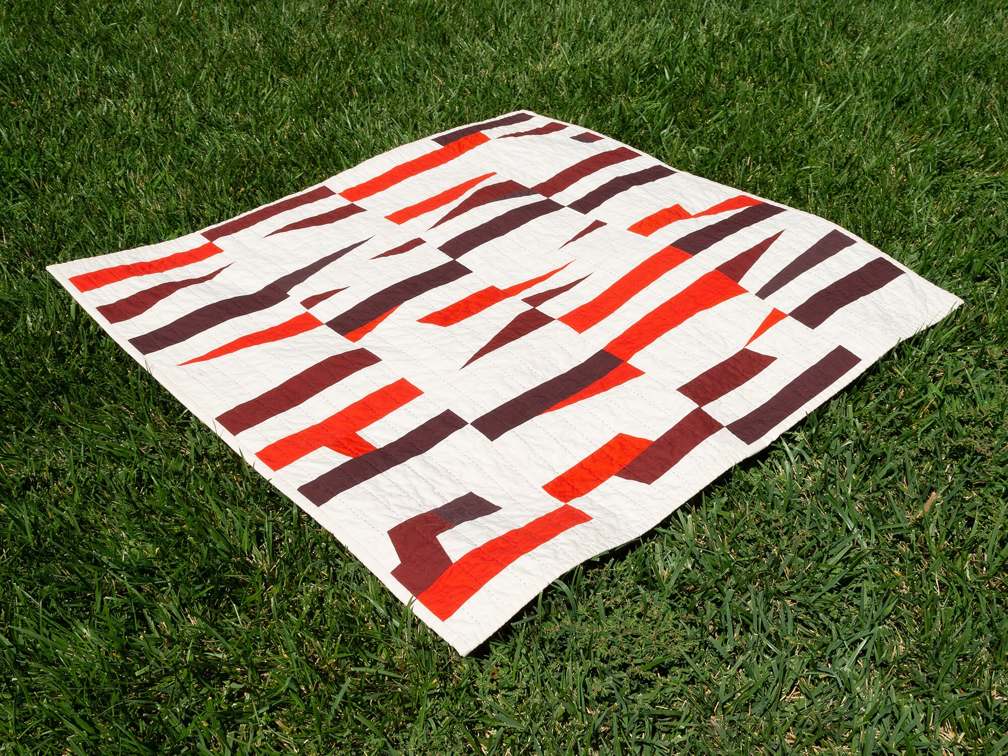 Handmade Modern Quilt Wall Hanging / Contemporary Mini Quilt / Modern ...