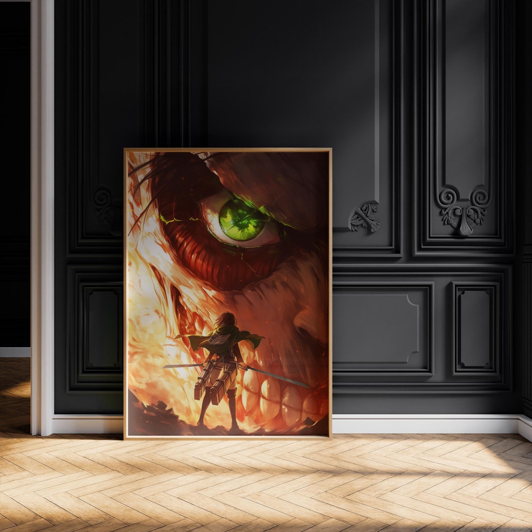 Epic Anime Battle Poster Action-packed Wall Art Intense Anime Scene Art ...