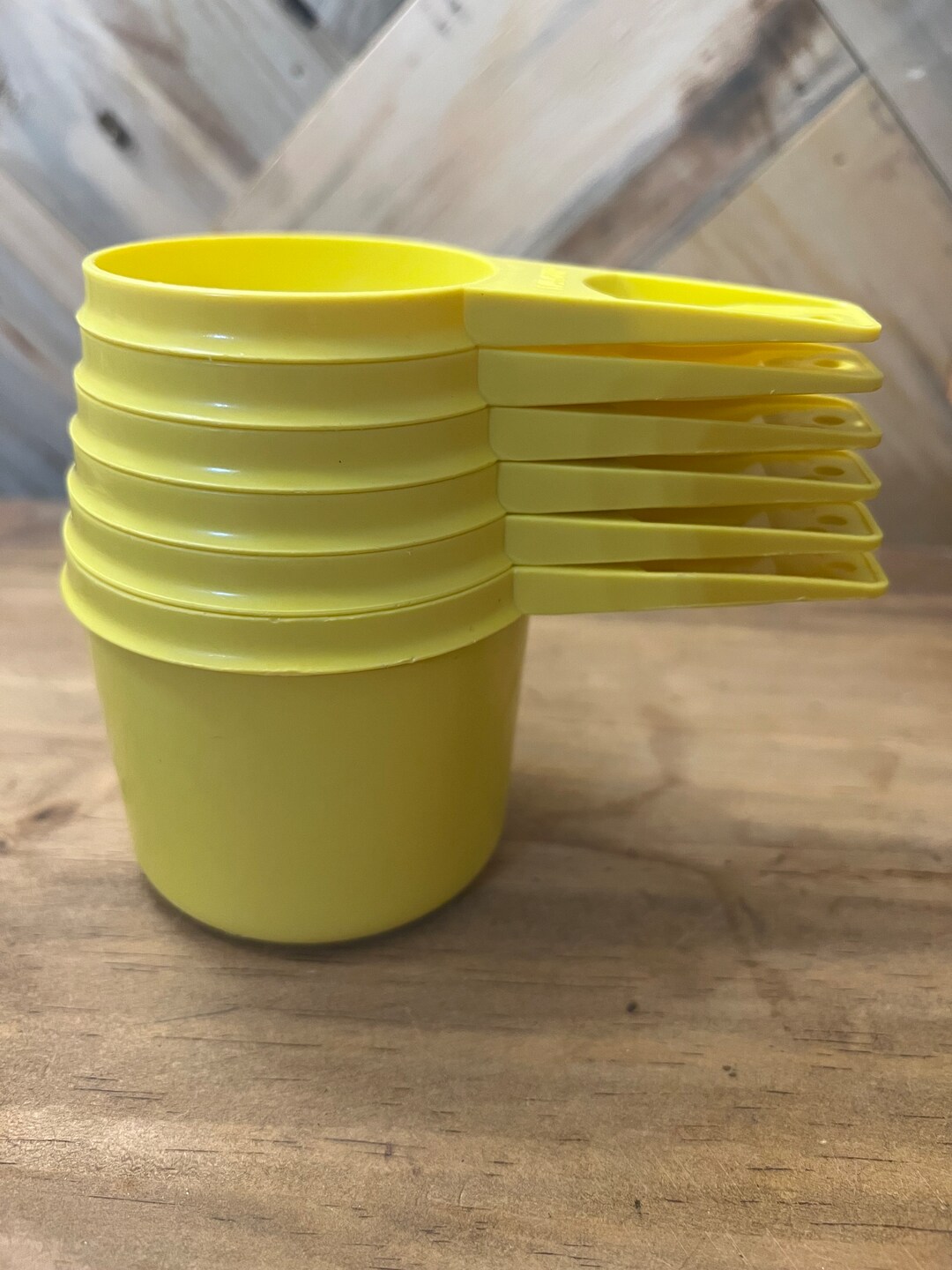 Yellow Plastic Tupperware Measuring Cups - Etsy