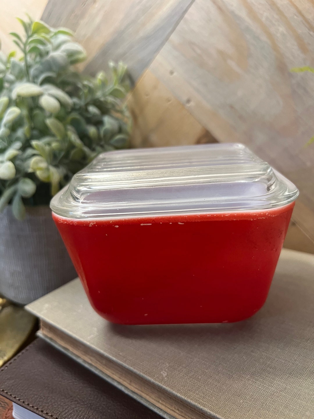Pyrex 501 B Small Red Refrigerator Dish - Etsy