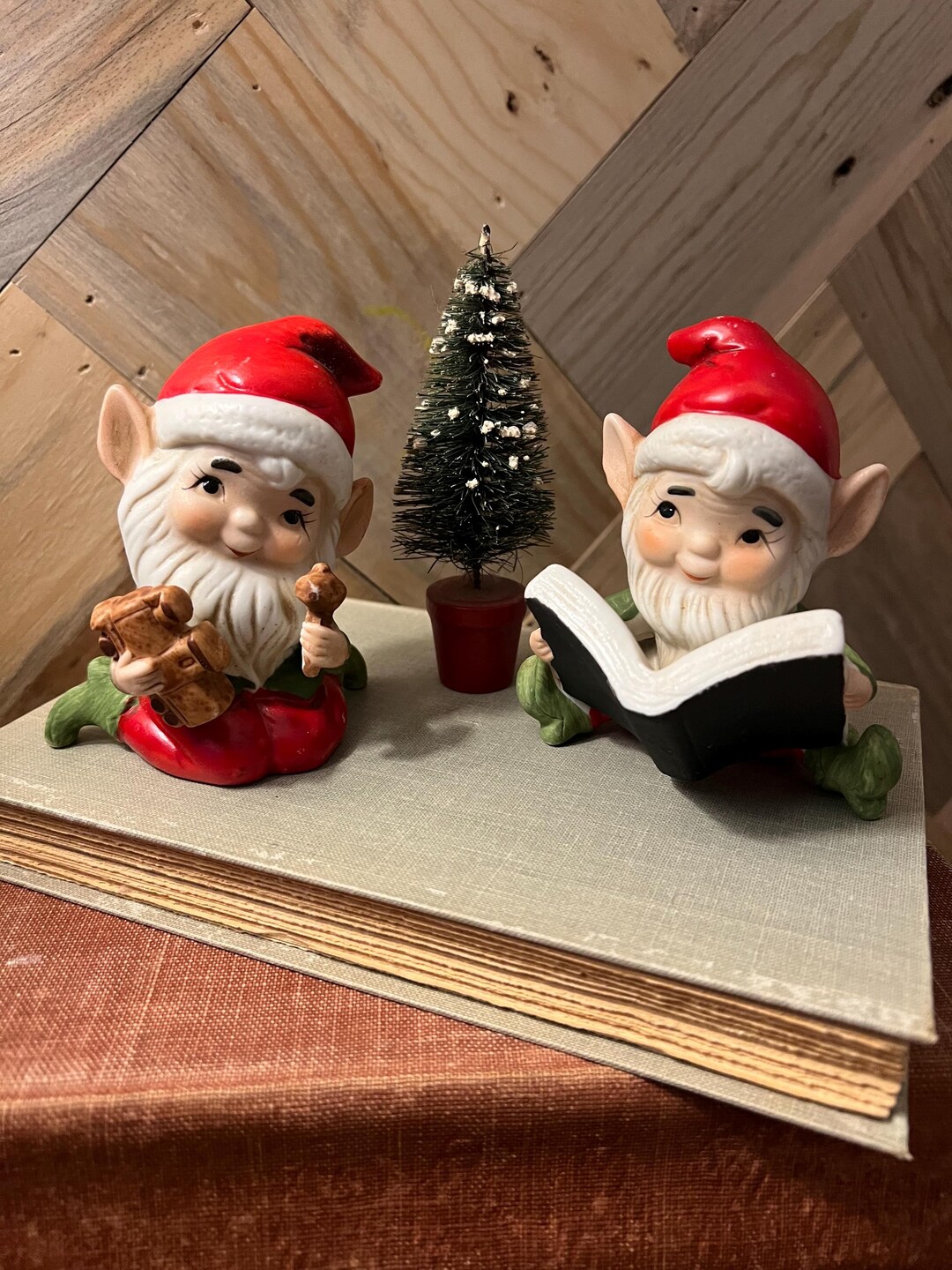 Vintage HOMCO Elves - Etsy