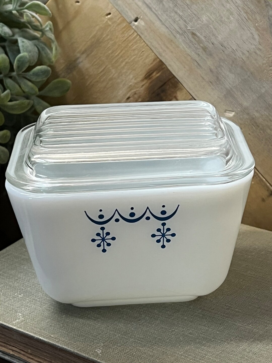 Pyrex 501 B Blue and White Snowflake Refrigerator Dish - Etsy