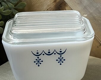 Pyrex 502 Refrigerator Dish blue - Etsy
