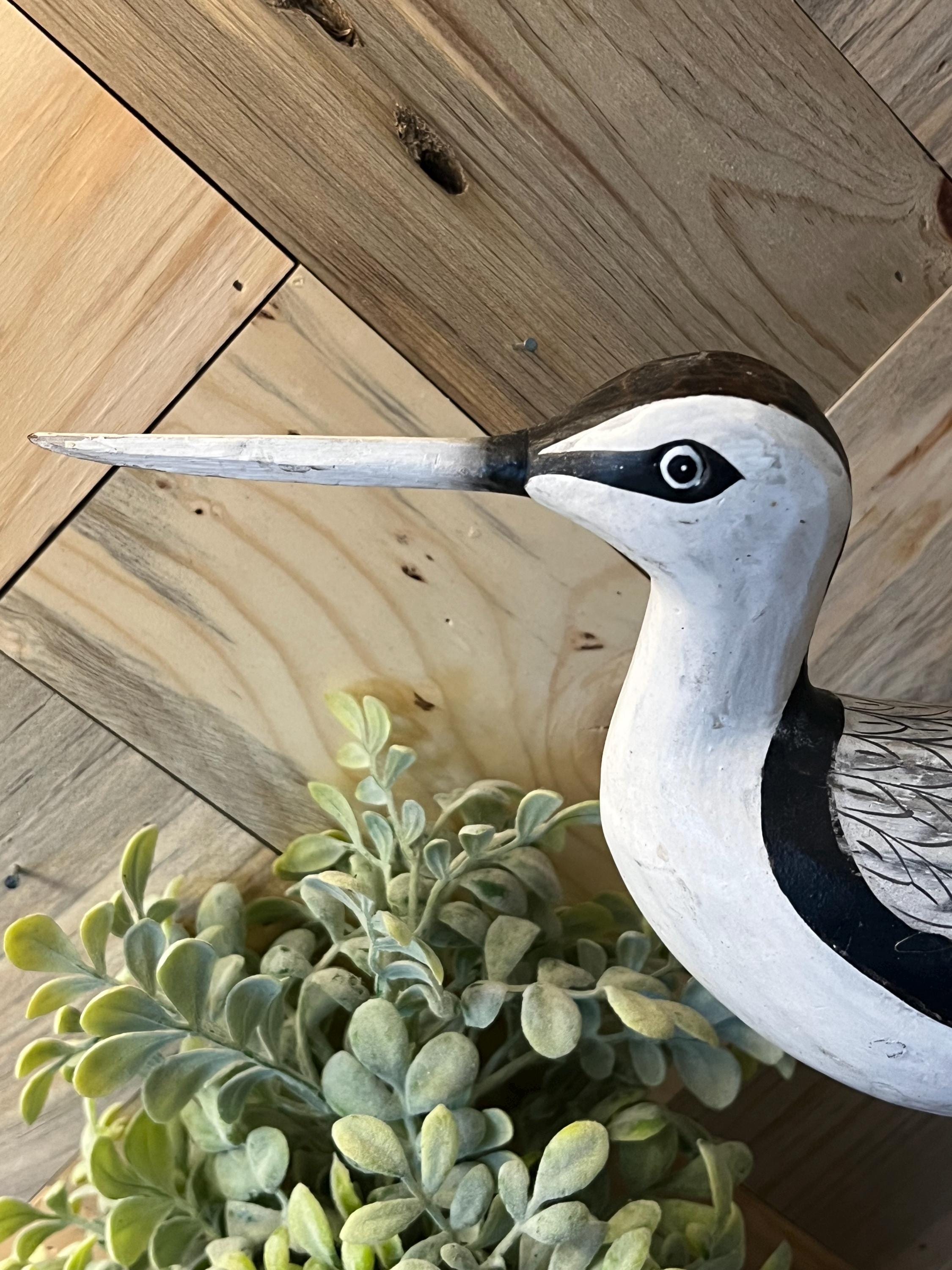 Carved Wooden Piper Avocet Water Bird - Etsy