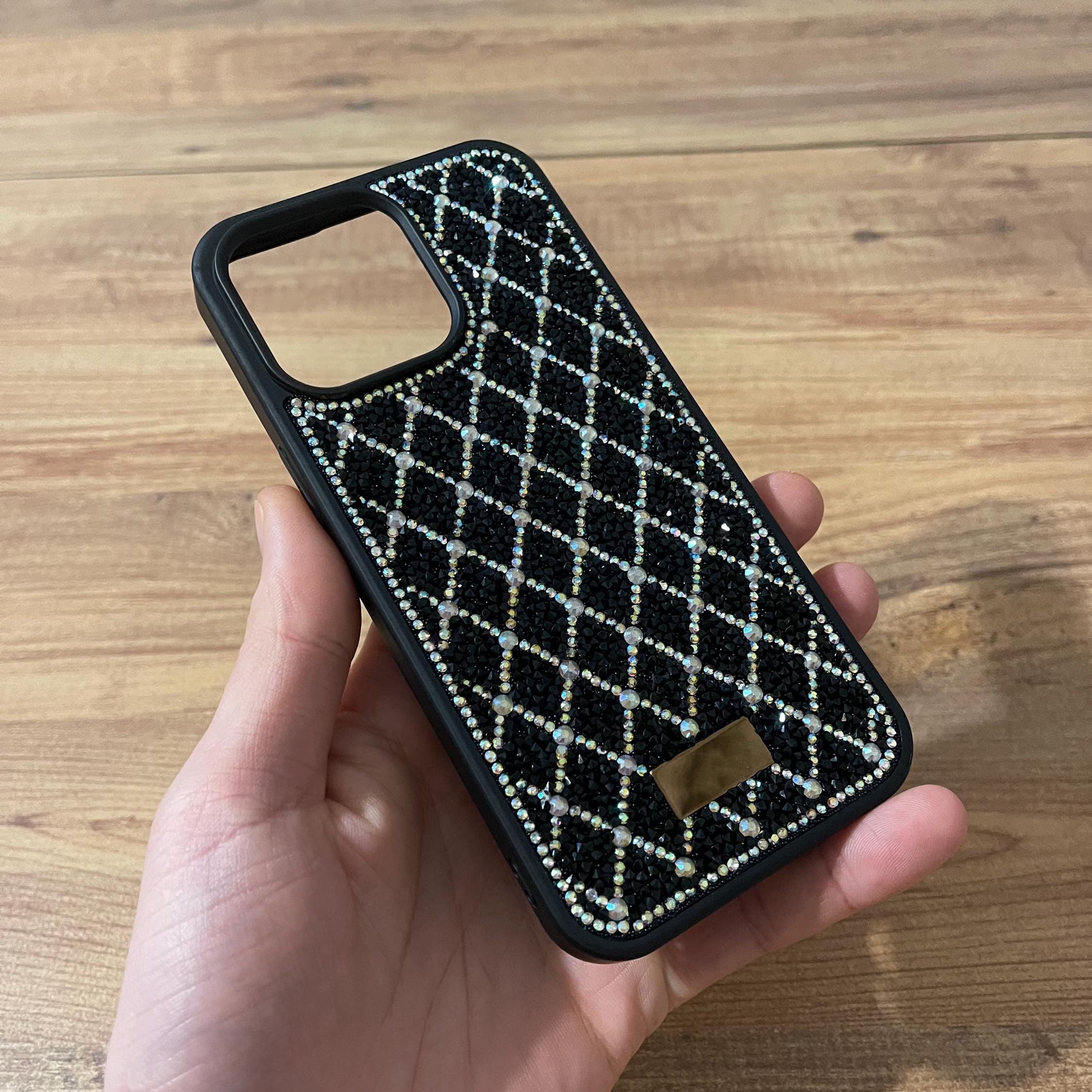 Black Luxury Stone iPhone Case 15 Series and All iPhone Models / Lux ...