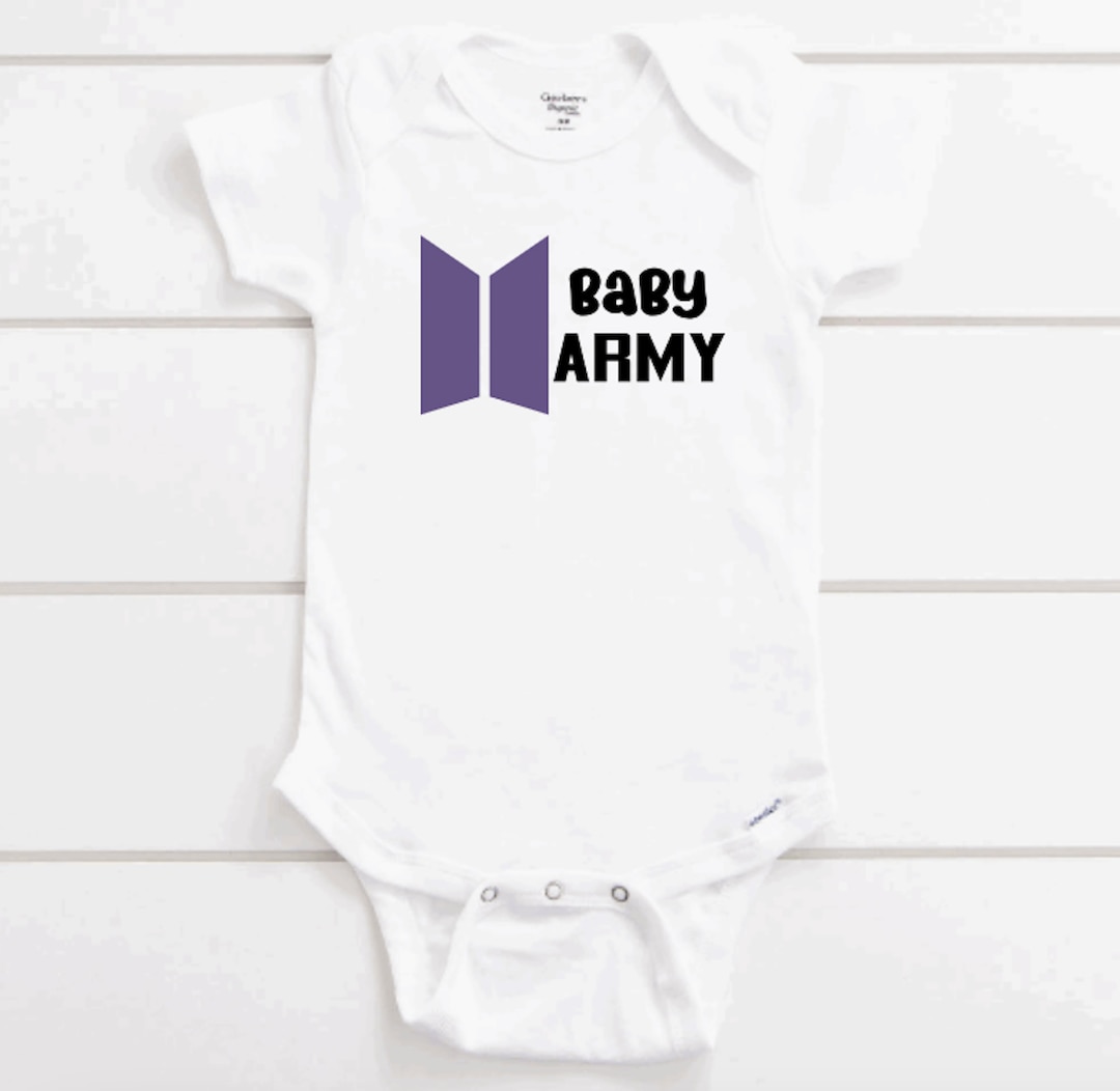 Baby Army Bodysuit, Kpop Inspired, Baby Shower Gift,baby Army, Little ...