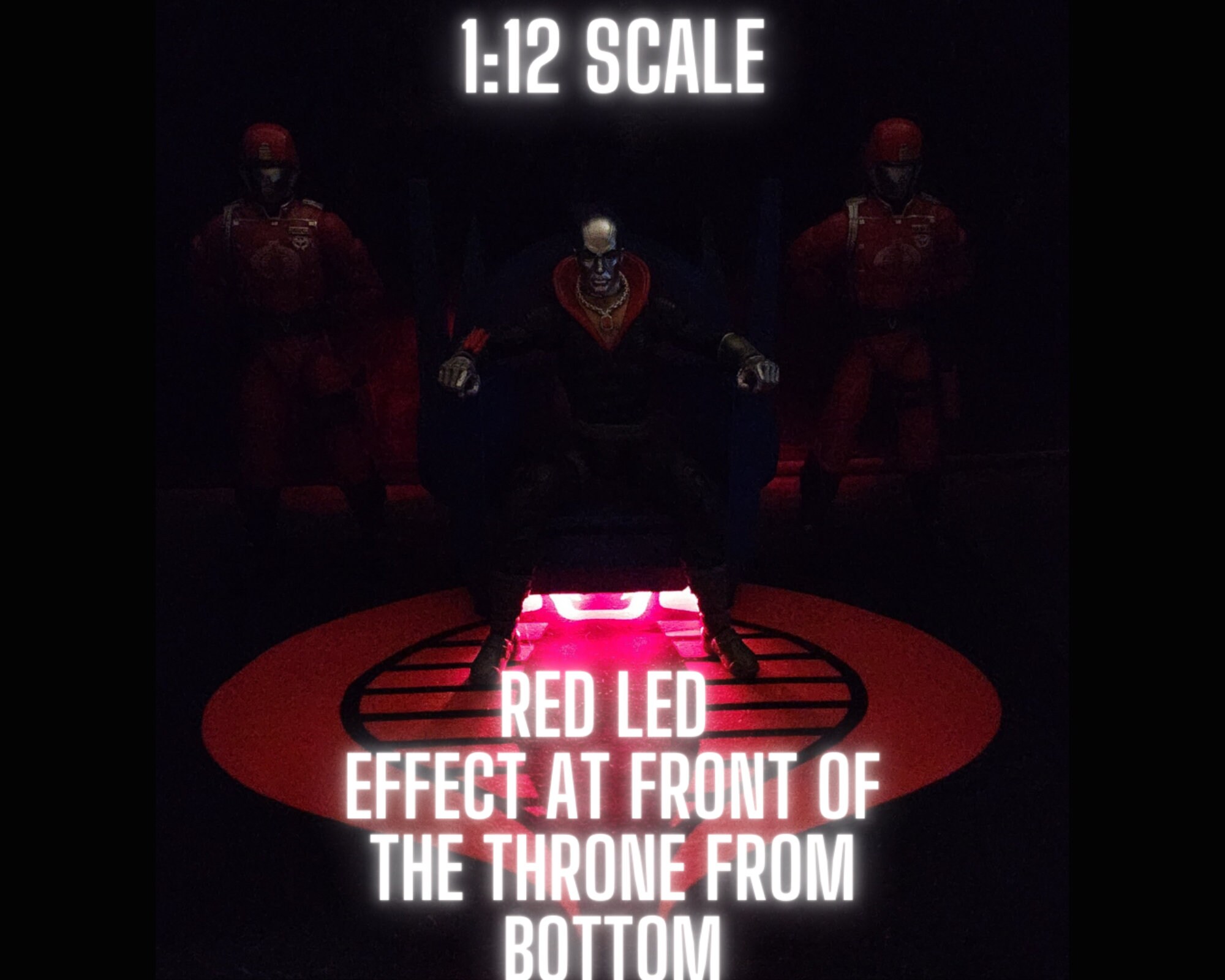 1 OPTIMUS PRIME HEAD Throne With Red Led Eyes, for 1:12 Scale Figures ...
