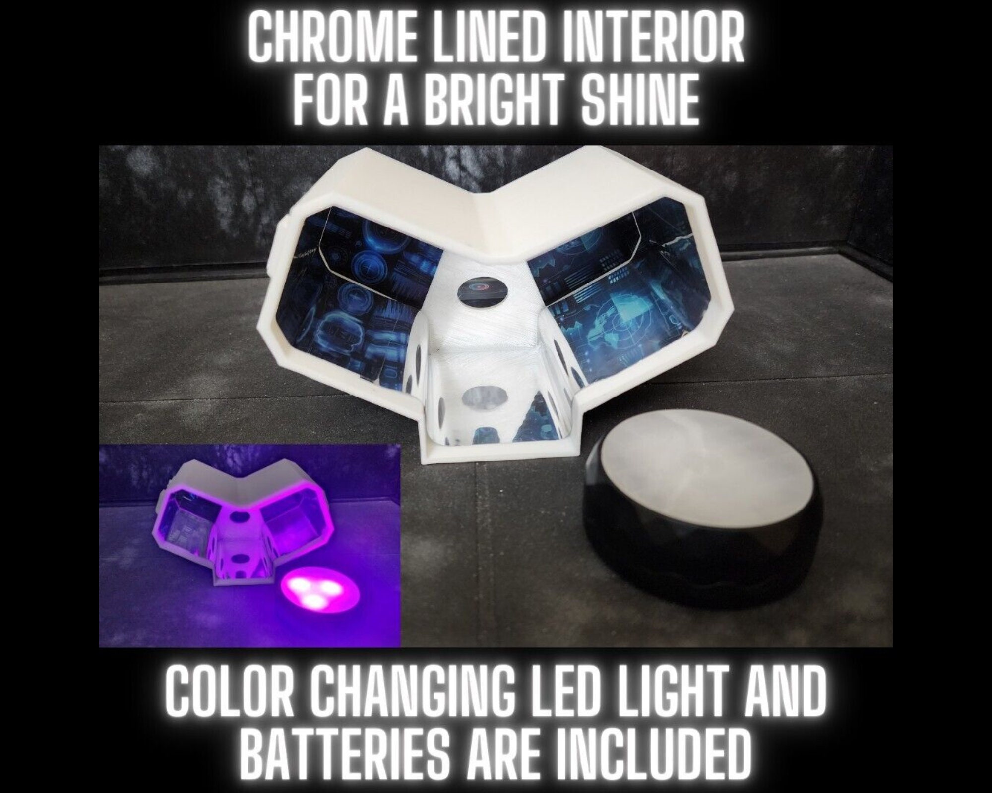 1 SCI Fi COMPUTER STATION With Led Light, for 1:12 Scale Figures ...