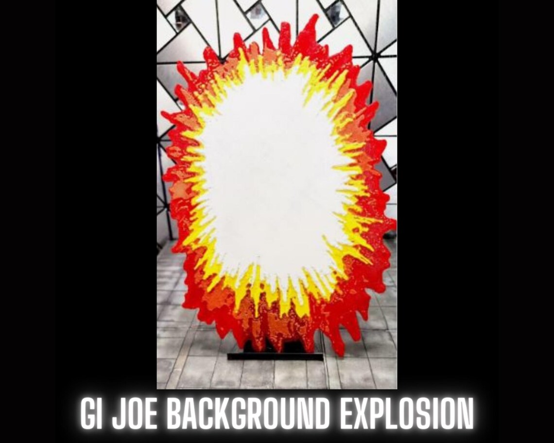 1 GI JOE EXPLOSION Background for 1:12 Scale Figures, Gi Joe Classified ...