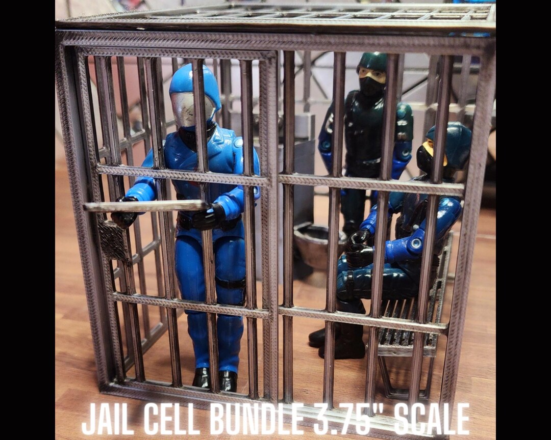 JAIL CELL BUNDLE, 3.75" Scale Figures, Arah, Star Wars Gi Joe Vintage ...