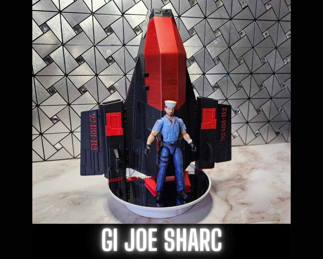 GI Joe SHARC Vehicle, 1/12 Scale, LED Light, 3D Printed Custom, Gi Joe ...