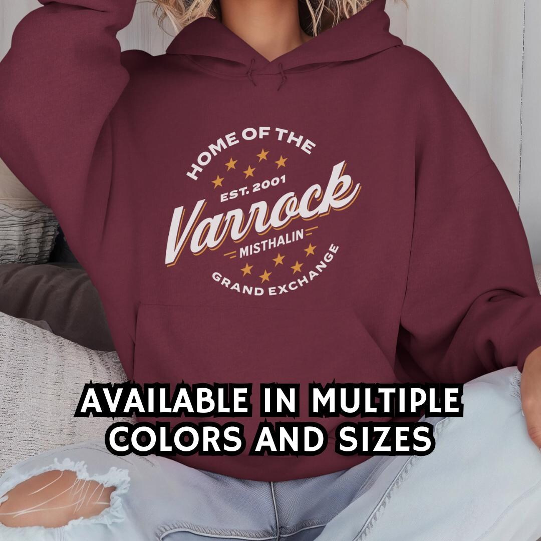 Runescape Varrock Hoodie Varsity Style Unisex Hooded Sweatshirt Gaming ...