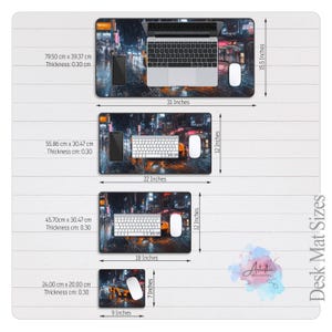 Orange Mclaren Senna GTR RGB Desk Mat, Cool Cyberpunk City Mouse Pad ...