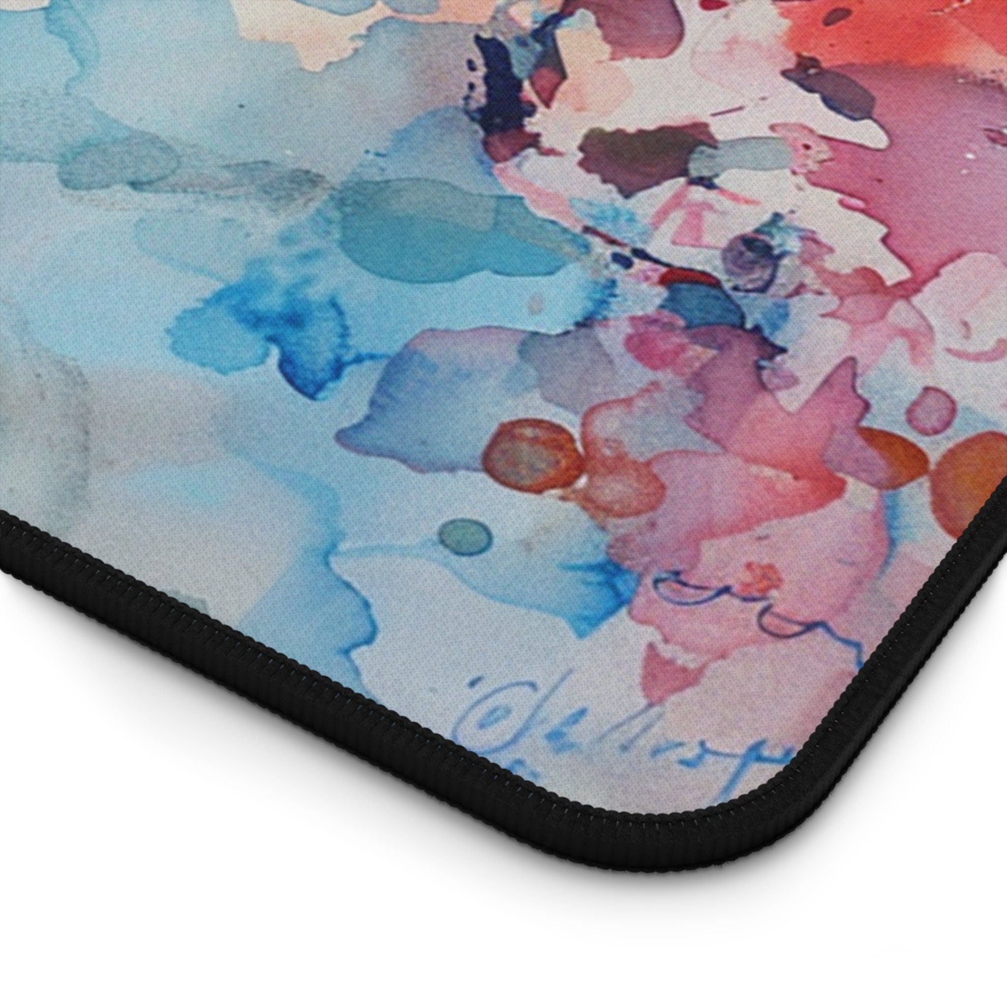 Watercolor World Map Desk Mat, Unique Colorful Desk Pad, Great Gift for ...