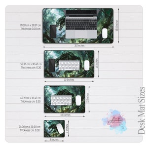 Cool Apex Predator Desk Mat, TCG Playmat With Zones, Green XL Mouse Pad ...
