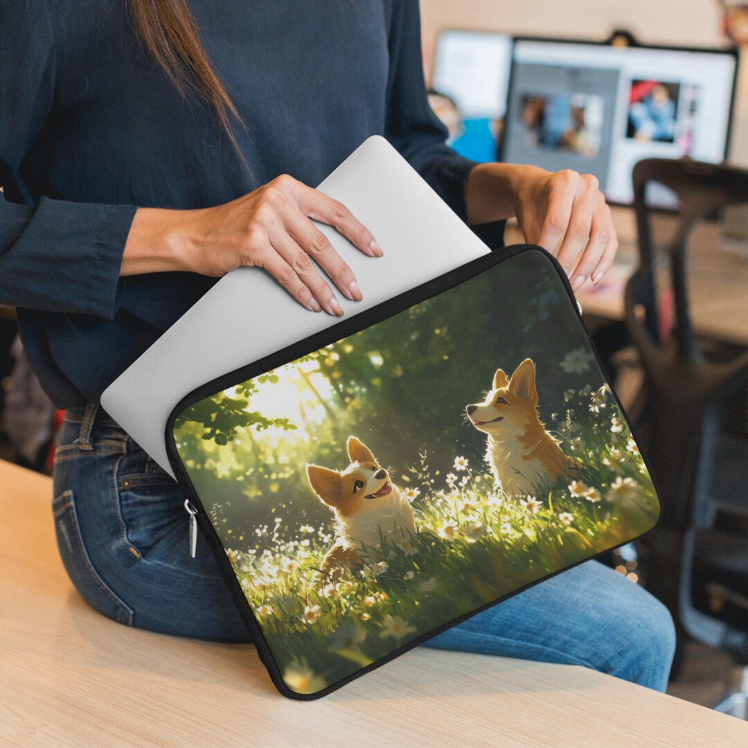 Cute Anime Dog Laptop Bag, Kawaii Animal Laptop Case 12 13 15 Inch ...
