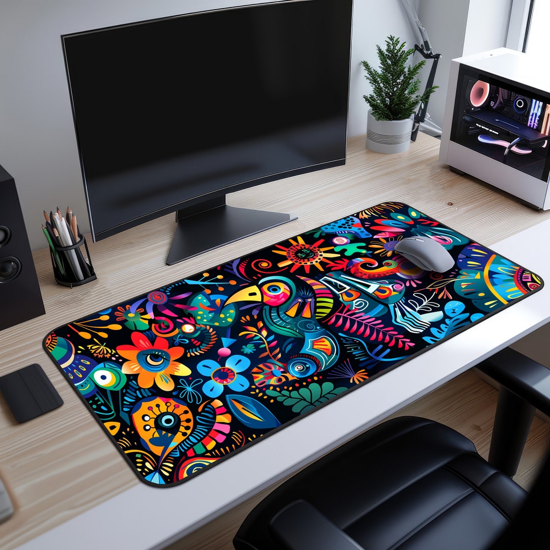 Colorful Mouse Pad, Mexican Themed Desk Mat, Cinco De Mayo Mouse Pad ...