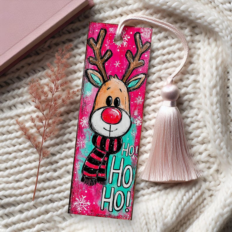 Christmas Printable Bookmarks Bundle – 20 Hand Painted Holiday ...