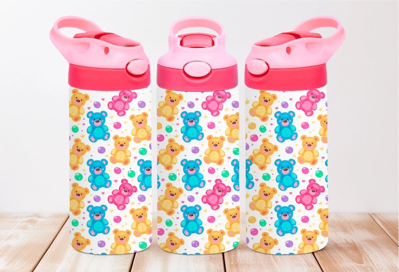 Colorful Bears Kids Sippy Cup Tumbler Wrap PNG (digital Download) - Etsy