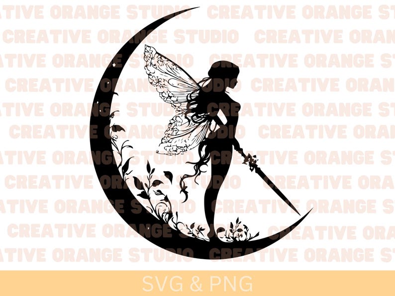 Fairy With a Sword Svg & Png, Fairy Clipart,fairy Vector Image,fairy ...