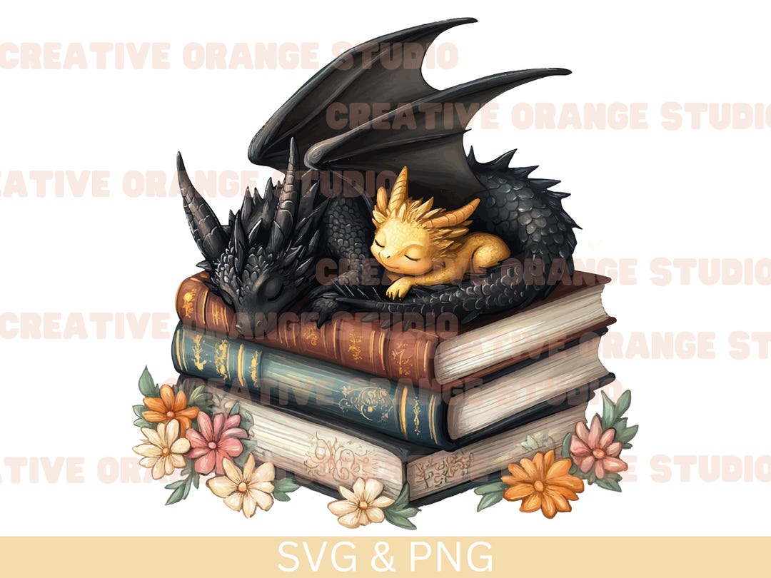 Book Dragon Svg,book Dragon PNG, Booktok Merch, Fourth Wing Clipart ...