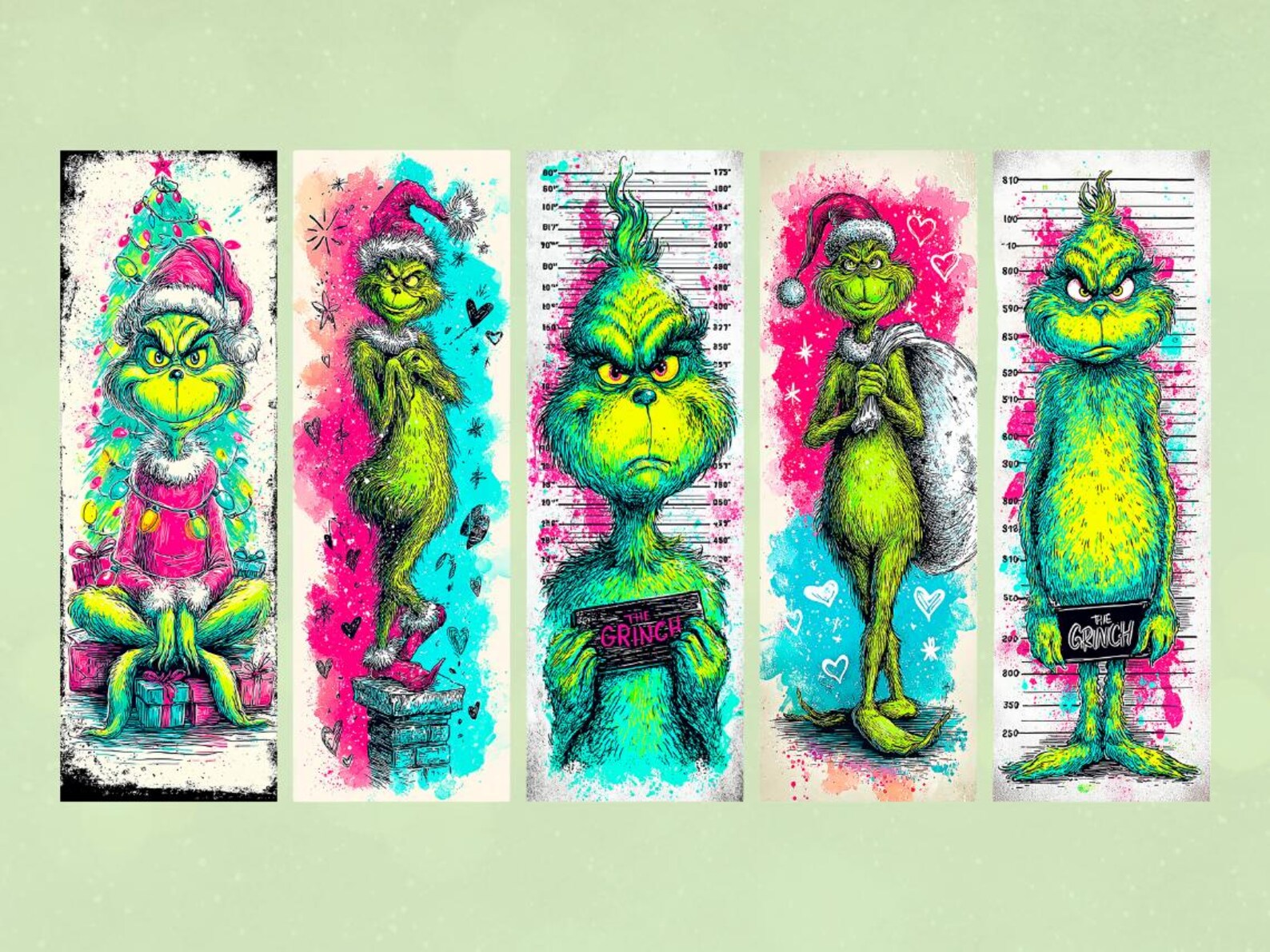 Grinch Christmas Printable Bookmarks – 20 Sassy Holiday Bookmarks ...