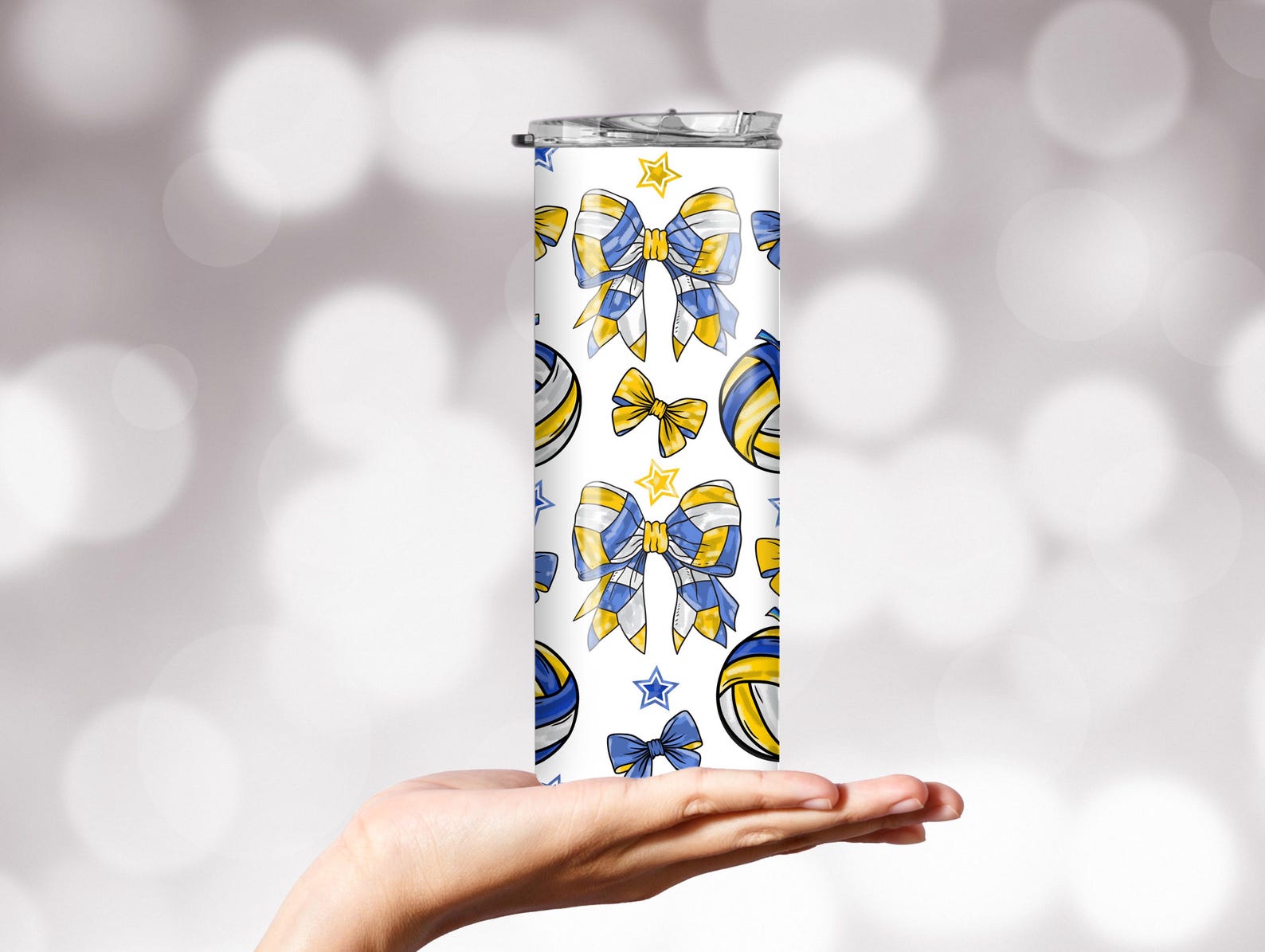 Coquette Volleyball Tumbler Wrap: Brushstroke Design (digital Download ...