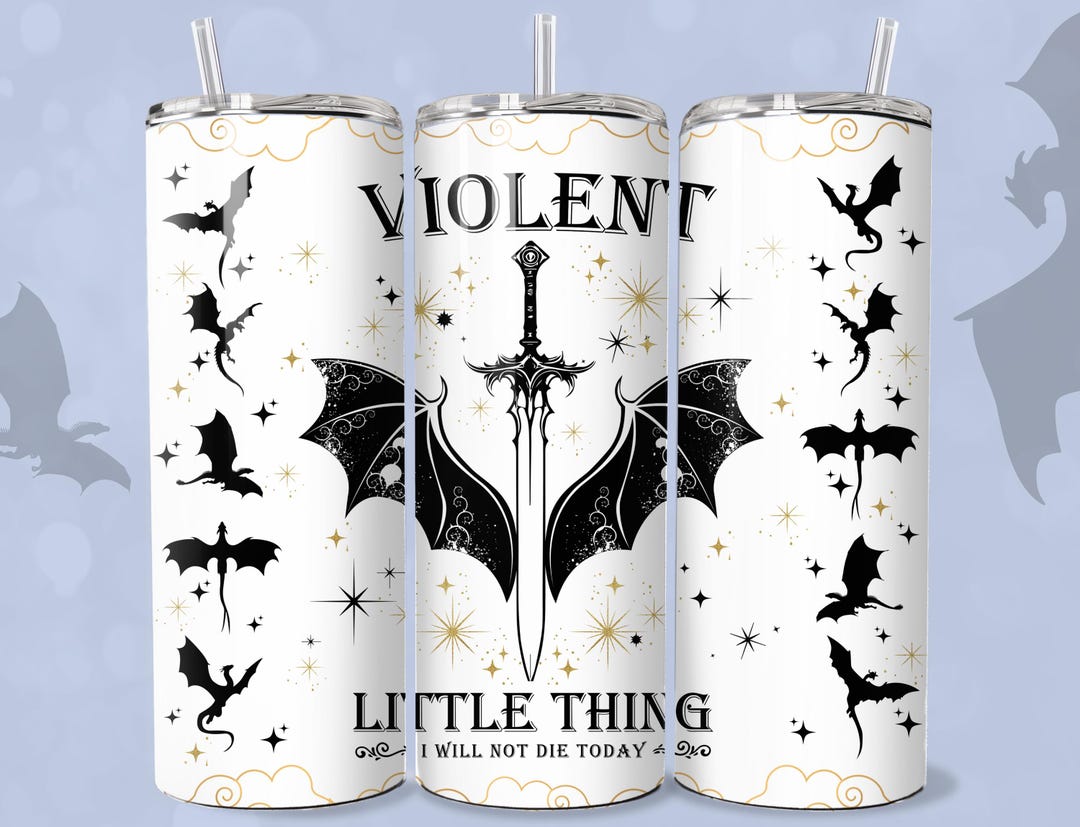 Violent Little Thing Fourth Wing,fourth Wing Tumbler 20oz,png,tumbler ...