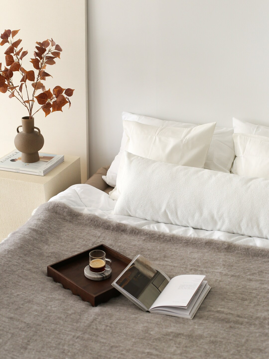 Teddy Boucle Lumbar Pillow Cover, Super Soft Boho Oversized Pillow Case ...