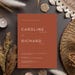 Burnt Orange Wedding Invitation, Canva Editable Template, Instant ...